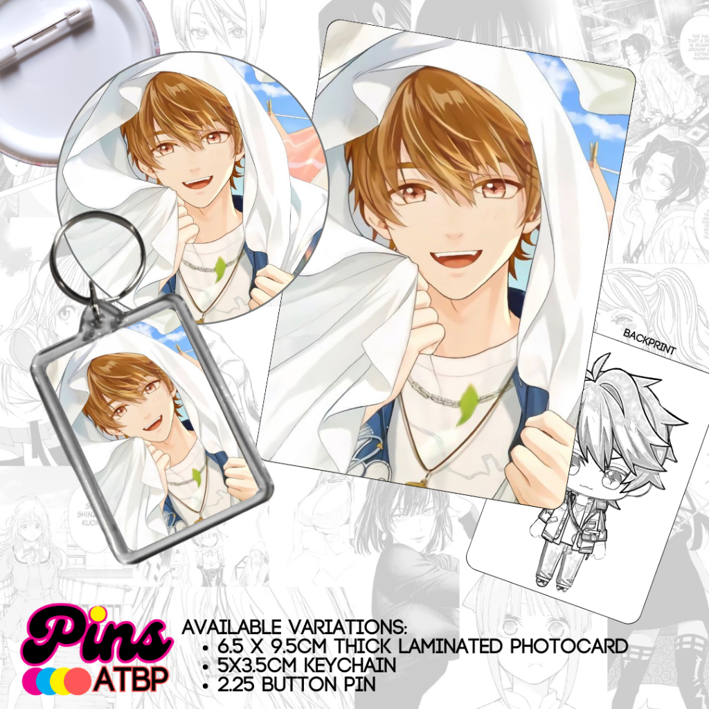 Luke Pearce Tears of Themis Collectible Photocard Button Pin Keychain ...