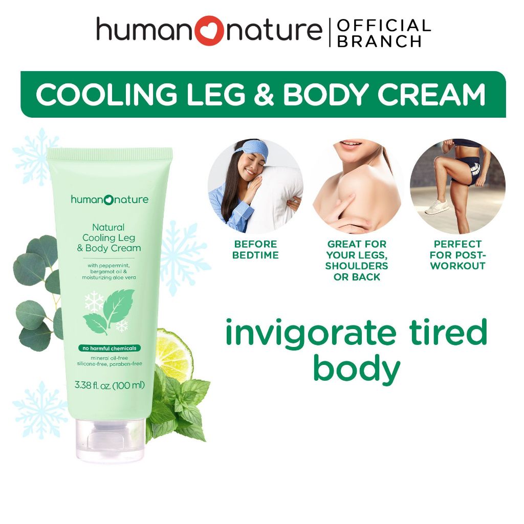 Human Nature Cooling Leg & Body Cream 100ml | Shopee Malaysia