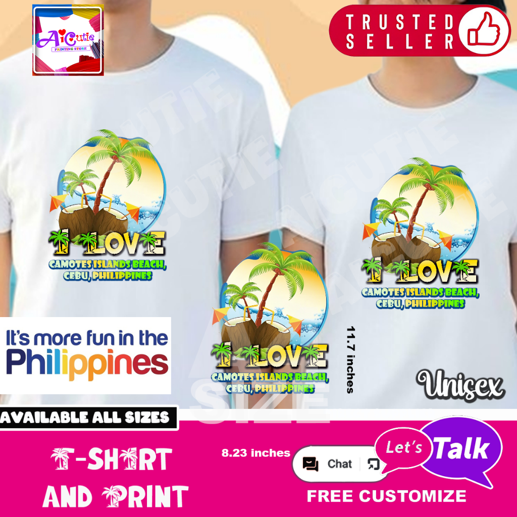 I LOVE Camotes Islands Beach, Cebu, Philippines T-SHIRT DESIGN BEST FOR ...