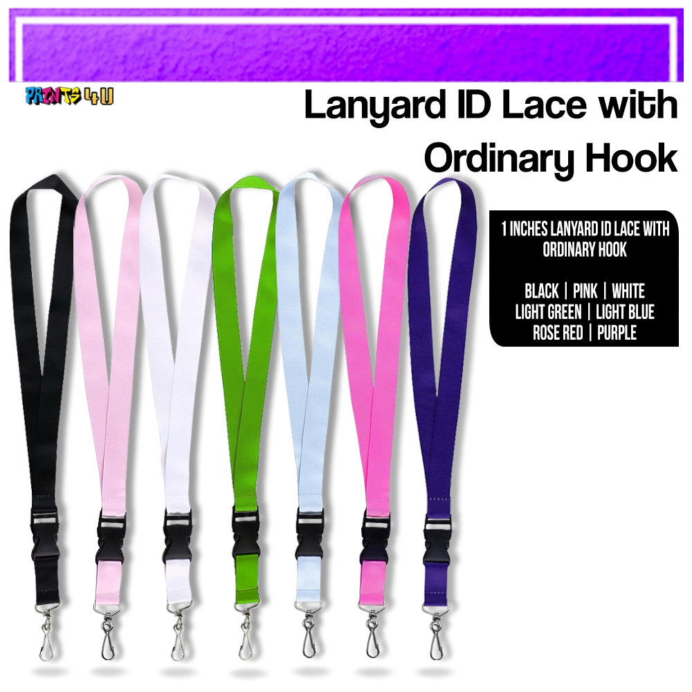 Shiny ID Lanyard with Hook 1 inch ID Lace to Use Lanyard | Shopee Malaysia