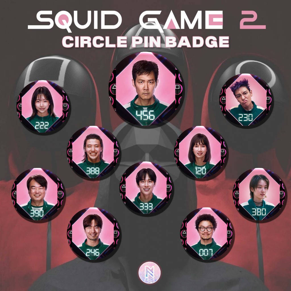 Squid Game 2 Pin Badge for Fan made (decor, key chain) | Shopee Malaysia