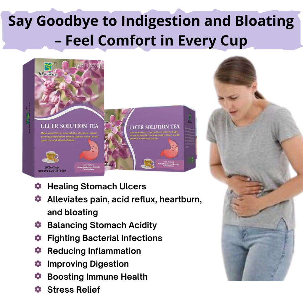 Ulcer Solutions Tea - Eases Acid Reflux, Reduces Bloating, Soothes ...