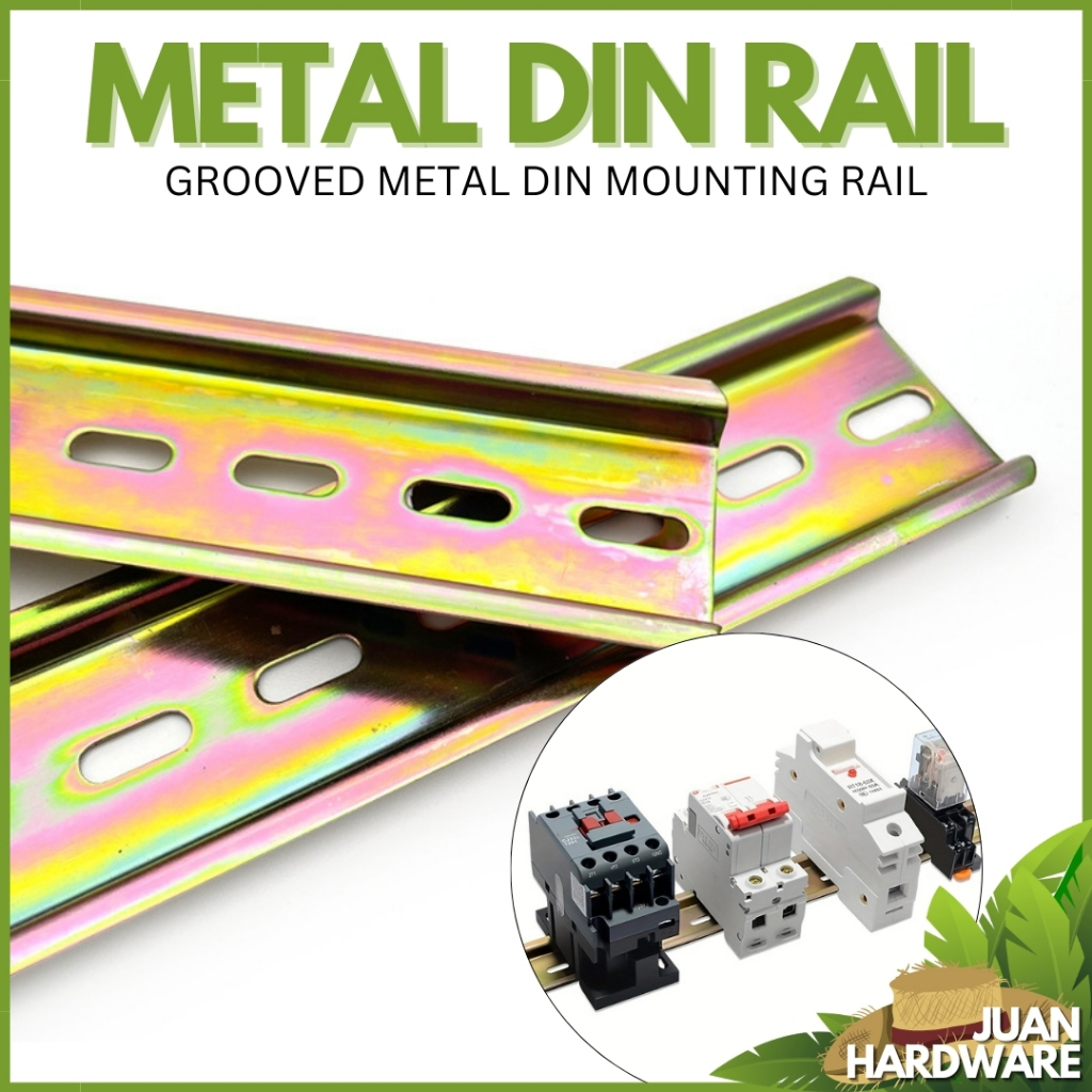 Grooved Metal DIN Fixed Rail 10/20/30/40/50cm General Circuit Breaker ...