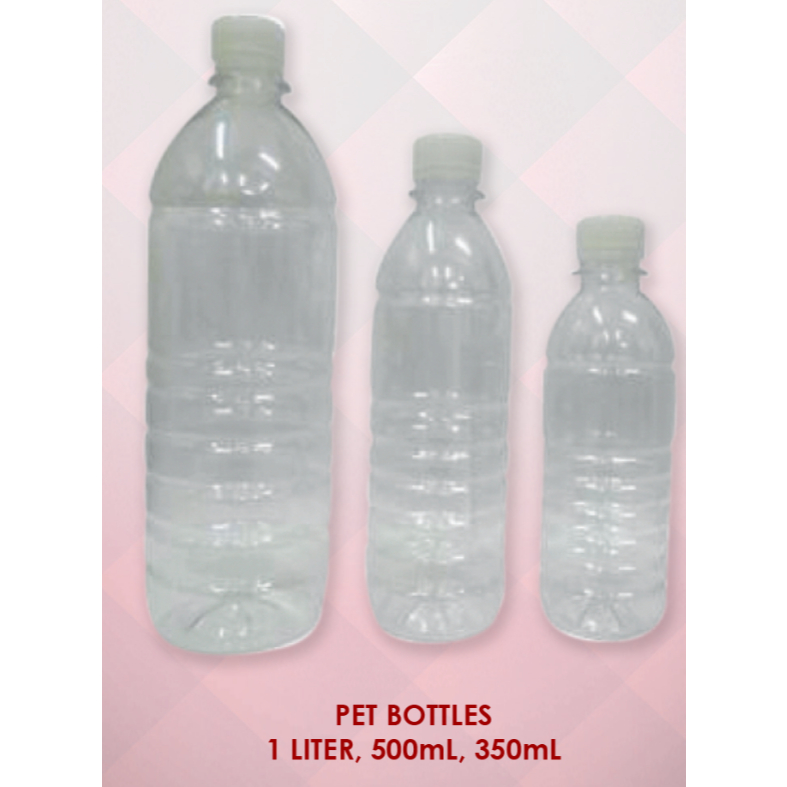 1 BUNDLE OF PET BOTTLES 330ML / 500ML / 1 LITER / 1.5 LITER COMES WITH ...