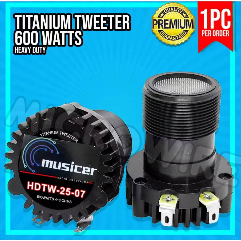 MUSICER Universal Driver Unit Titanium Tweeter 700W Compression Tweeter ...