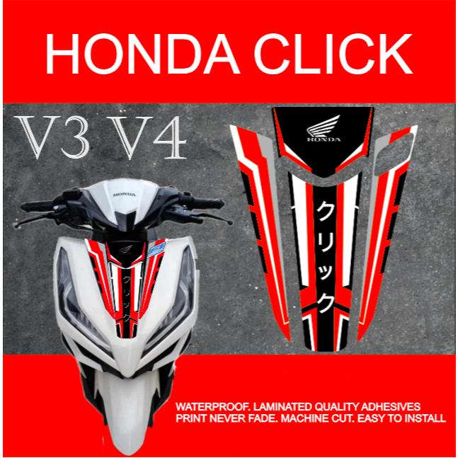 Honda Click V3 V4 M Front Decals Sticker | Shopee Malaysia