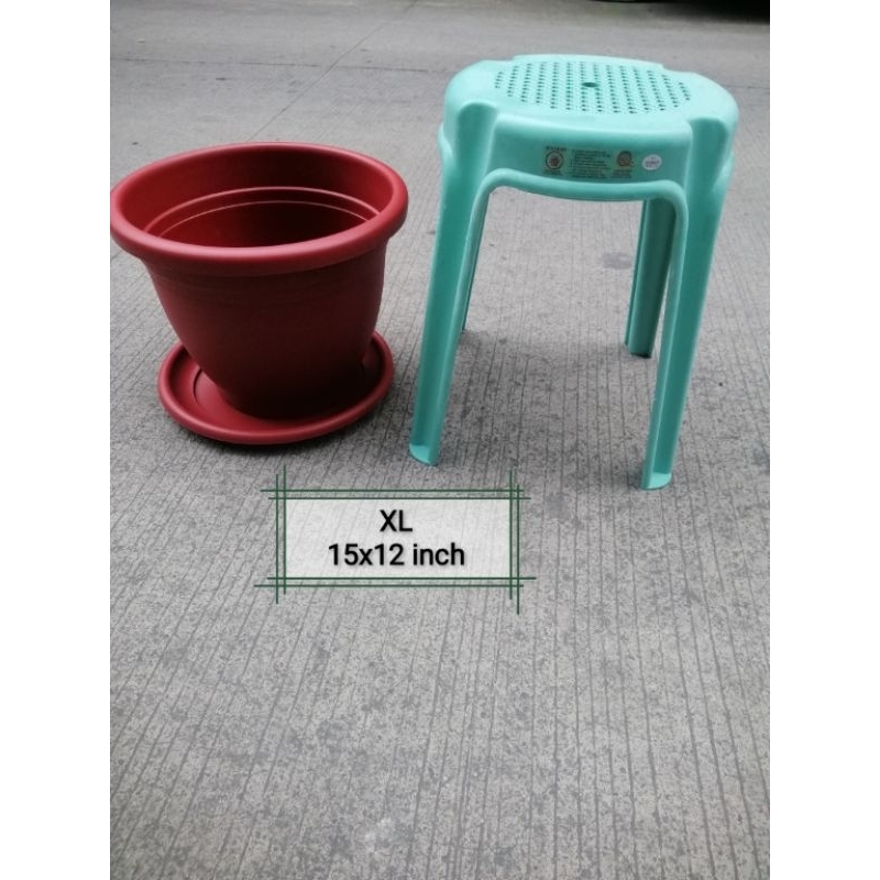 paso flower pot round with plate plastic pot (for other logistic, chat ...