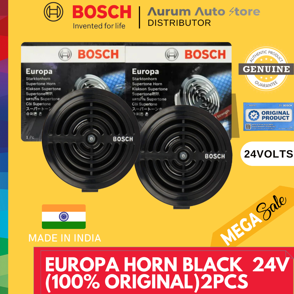 Bosch Europa Black horn set 24V 2pcs | Shopee Malaysia