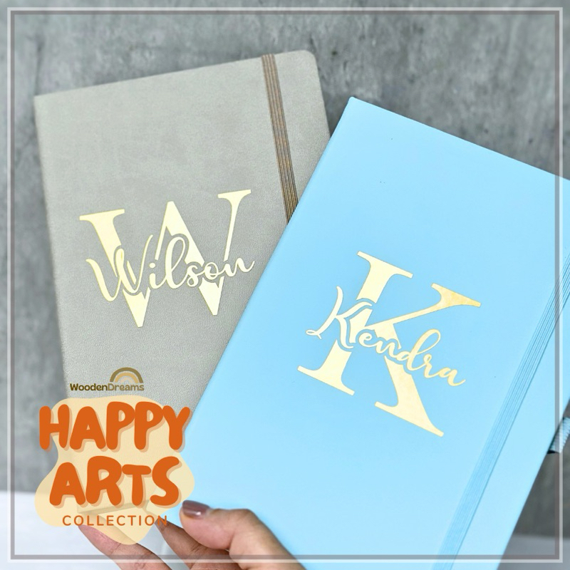 Personalized AURORA Notebook | Journal Garter Closure A5 Leather with ...