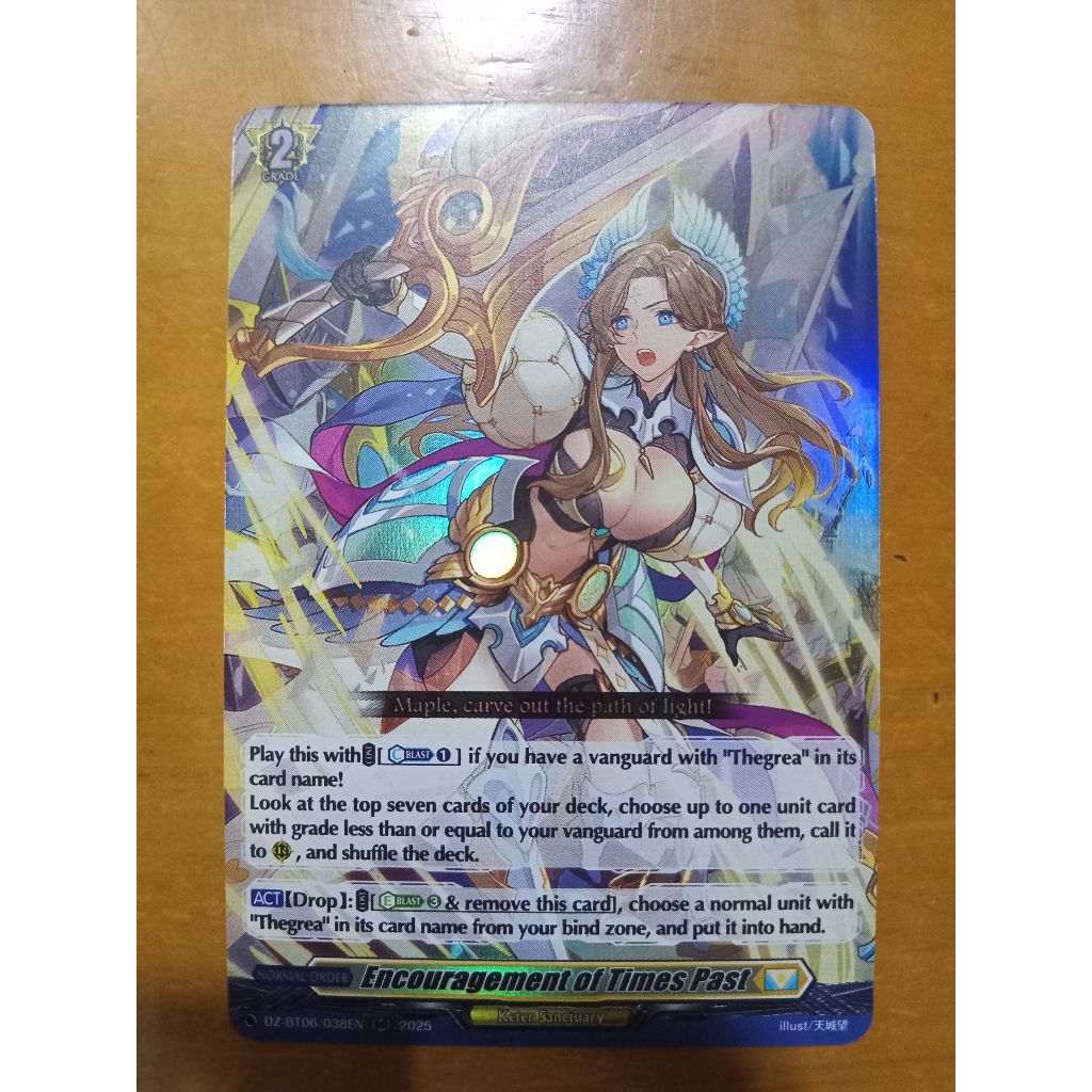 CFV Encouragement of Times Past RR DZ-BT06 Keter Sanctuary Cardfight Vanguard English | Shopee ...