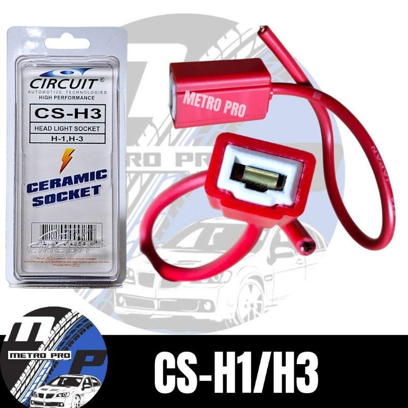 CIRCUIT Headlight Socket Ceramic(CS-H3) 14 Wire(2pcs/Pack)Made In Japan ...