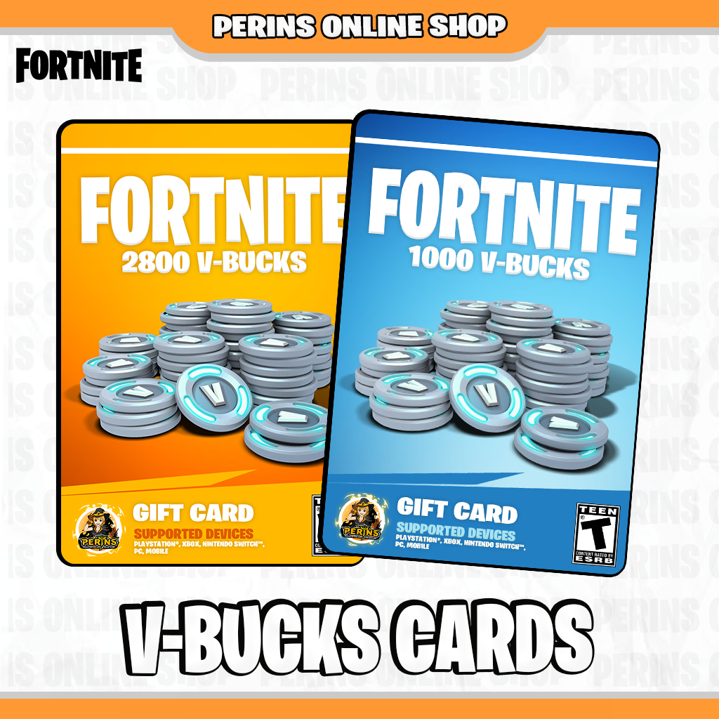 FORTNITE V-Bucks Collectible Cards (with Free Stickers!) | Shopee Malaysia