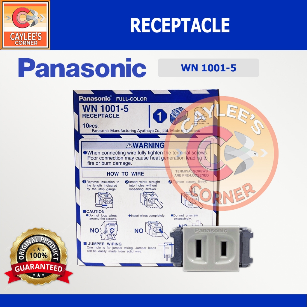 Panasonic Receptacle / Flat Pin Outlet WN 1001-5 | Shopee Malaysia