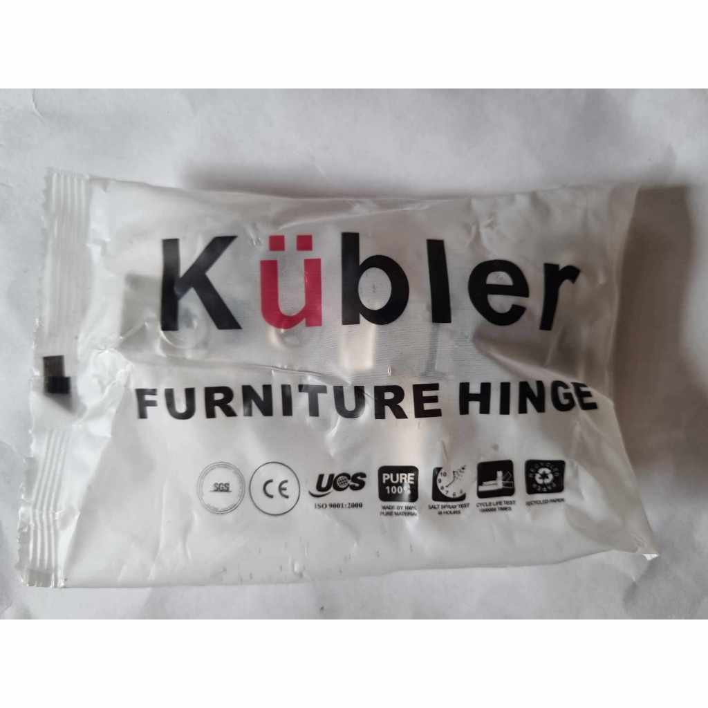 Kubler concealed hinge 2 Halflap SOFTCLOSE (2pcs) | Shopee Malaysia