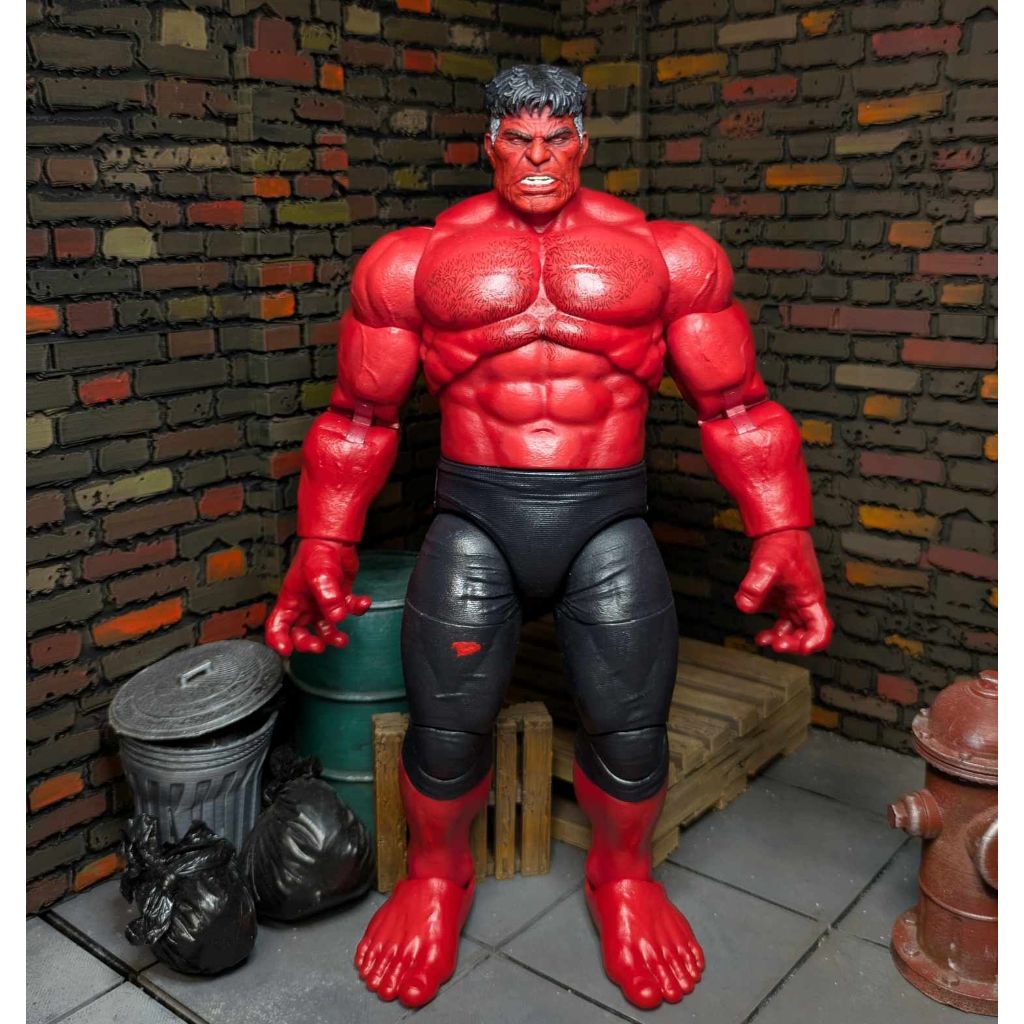 Red Hulk head sculpt for Marvel Legends 1:12 (Please read the ...