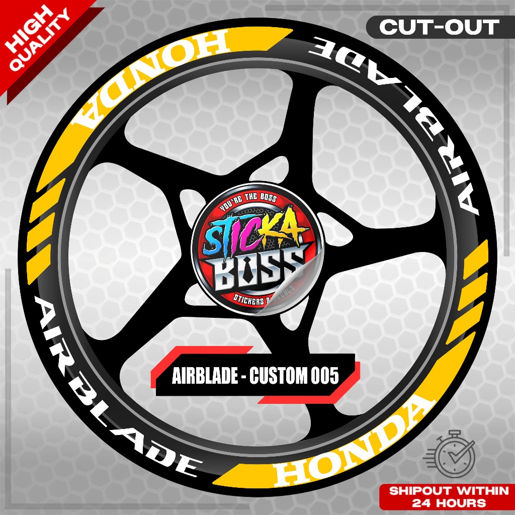 AIRBLADE 150 / 160 MAG STICKER SET ( 2 MAGS ) - CUSTOM 005 | VINYL ...
