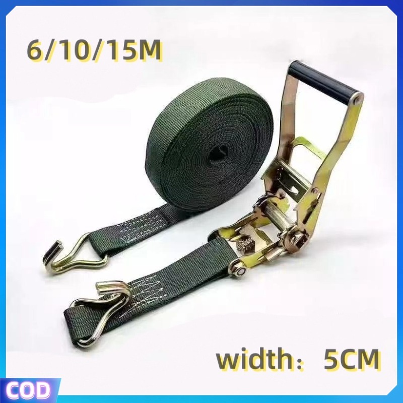 10M Ratchet Strap Tie Down Adjustable Heavy Duty Tie-Down Ratchet Cargo ...