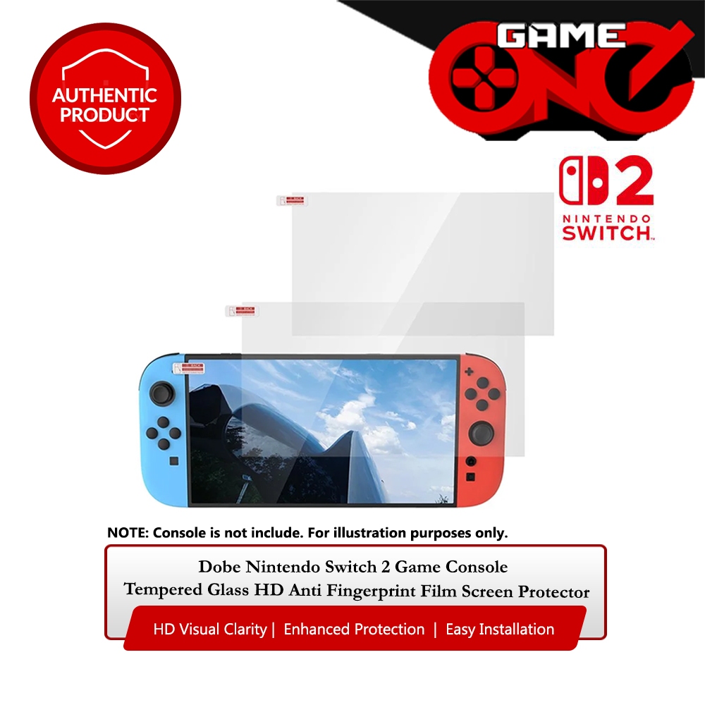 Dobe Nintendo Switch 2 Game Console Tempered Glass HD Film Screen ...