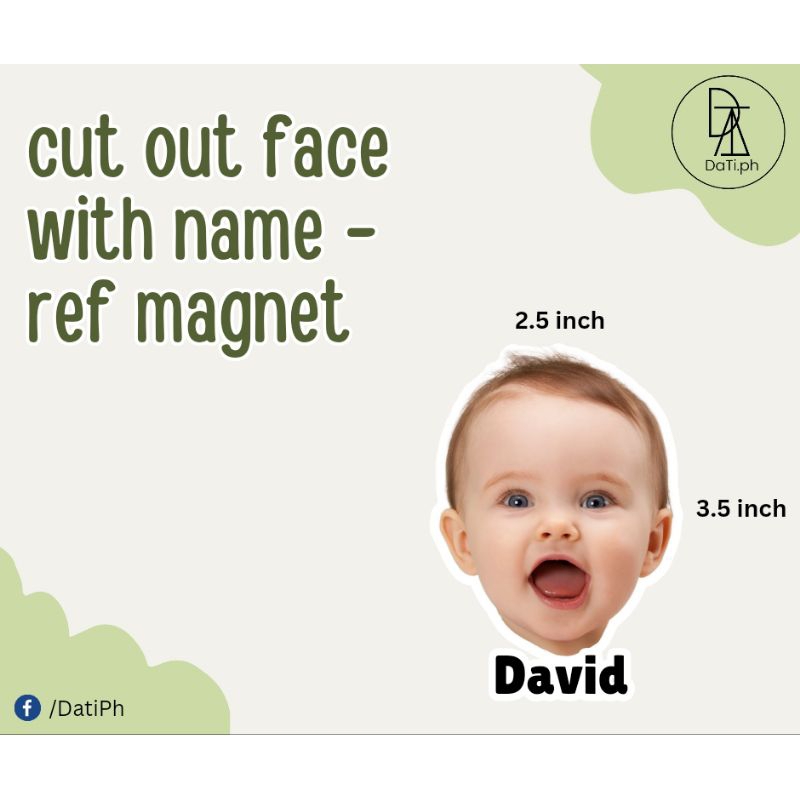 Magnet - Cut out face with name (10pcs) | Shopee Malaysia