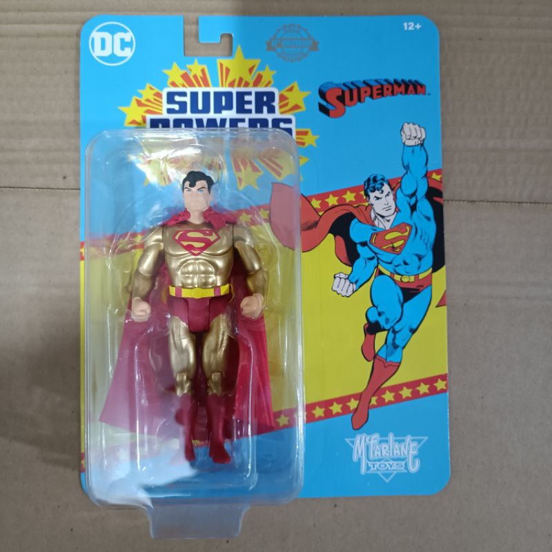 McFarlane DC Super Powers Superman Gold action figure | Shopee Malaysia