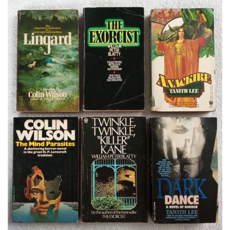 SUPER VINTAGE HORROR BOOKS - WILLIAM PETER BLATTY, COLIN WILSON, TANITH ...
