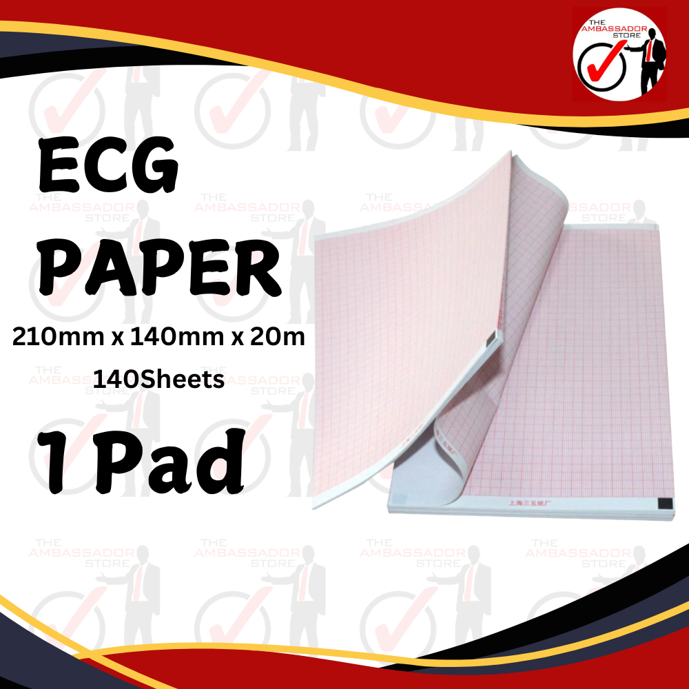 210mm x 140mm x 20m ECG Thermal Recording Paper Z Fold Pad 140sheets ...
