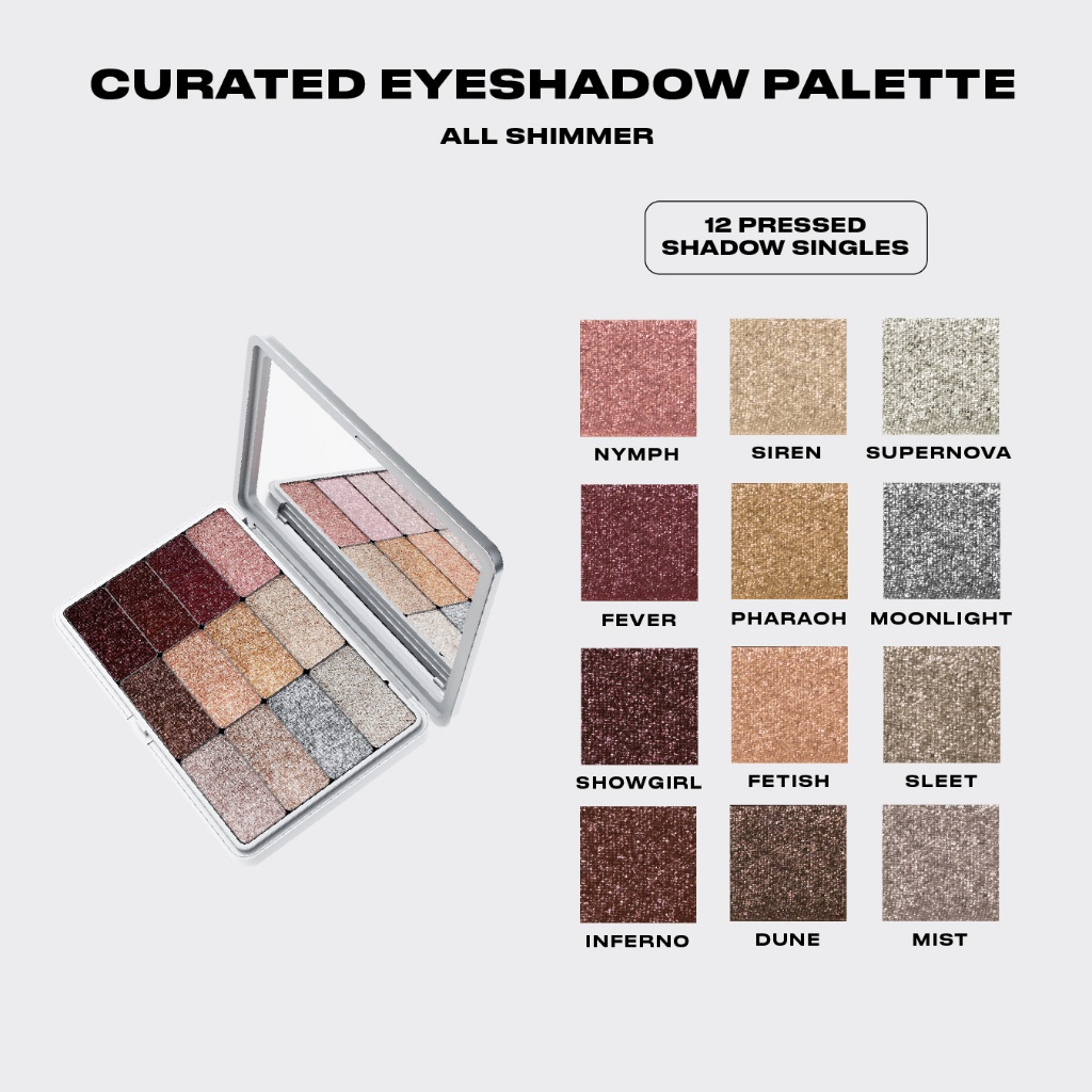 Issy Curated Eyeshadow Palette in All Shimmer | Shopee Malaysia