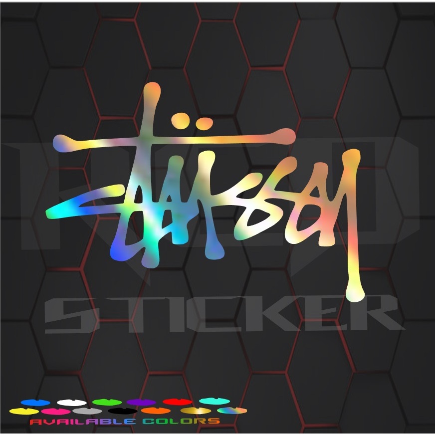Stussy Sticker Decals - machine cut vinyl sticker car sticker | Shopee ...