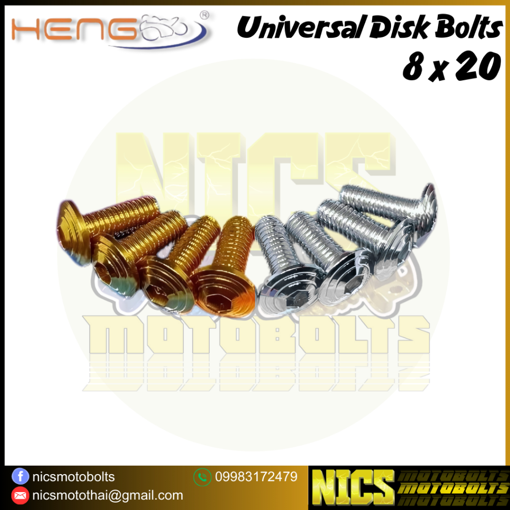 nicsmotobolts - HENG DISK BOLTS SCREW MALAYSIAN CONCEPT (8 by 20) SOLD ...