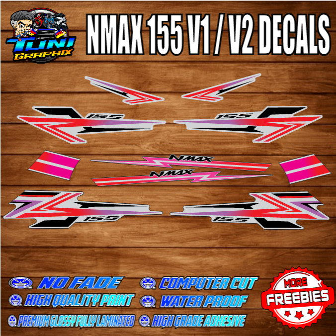 NMAX 155 V1 / V2 MALAYSIAN LINE DECALS (High Quality Print, Laminated ...