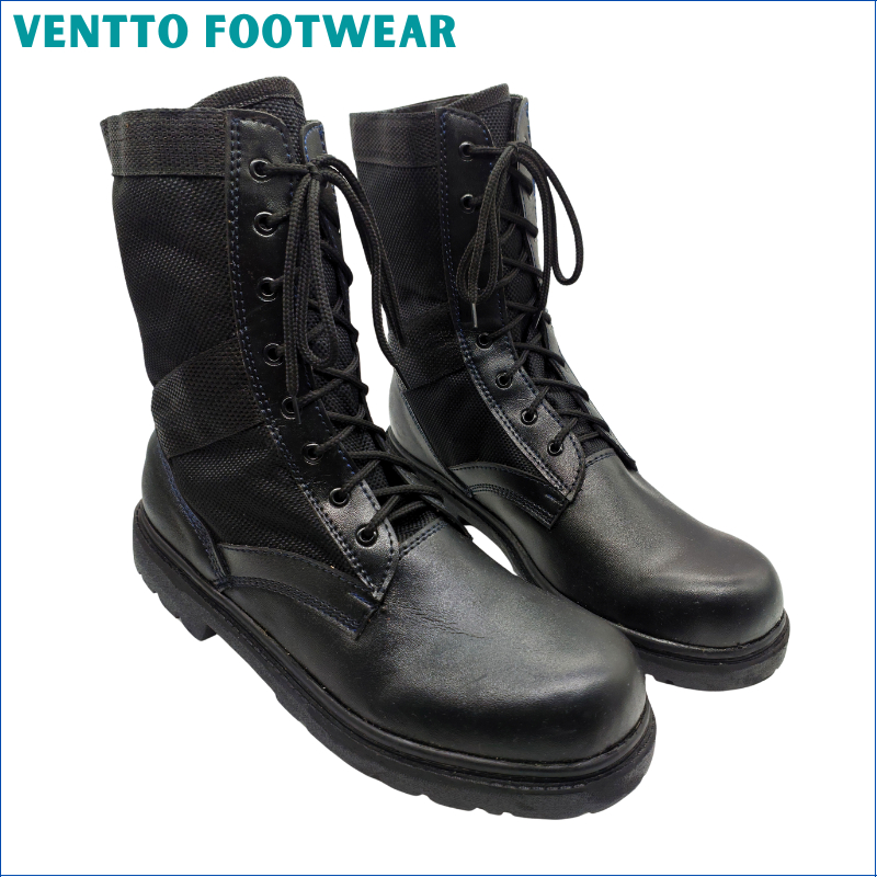 Ventto Footwear Marikina Made Synthetic Leather High Cut Combat Shoes ...