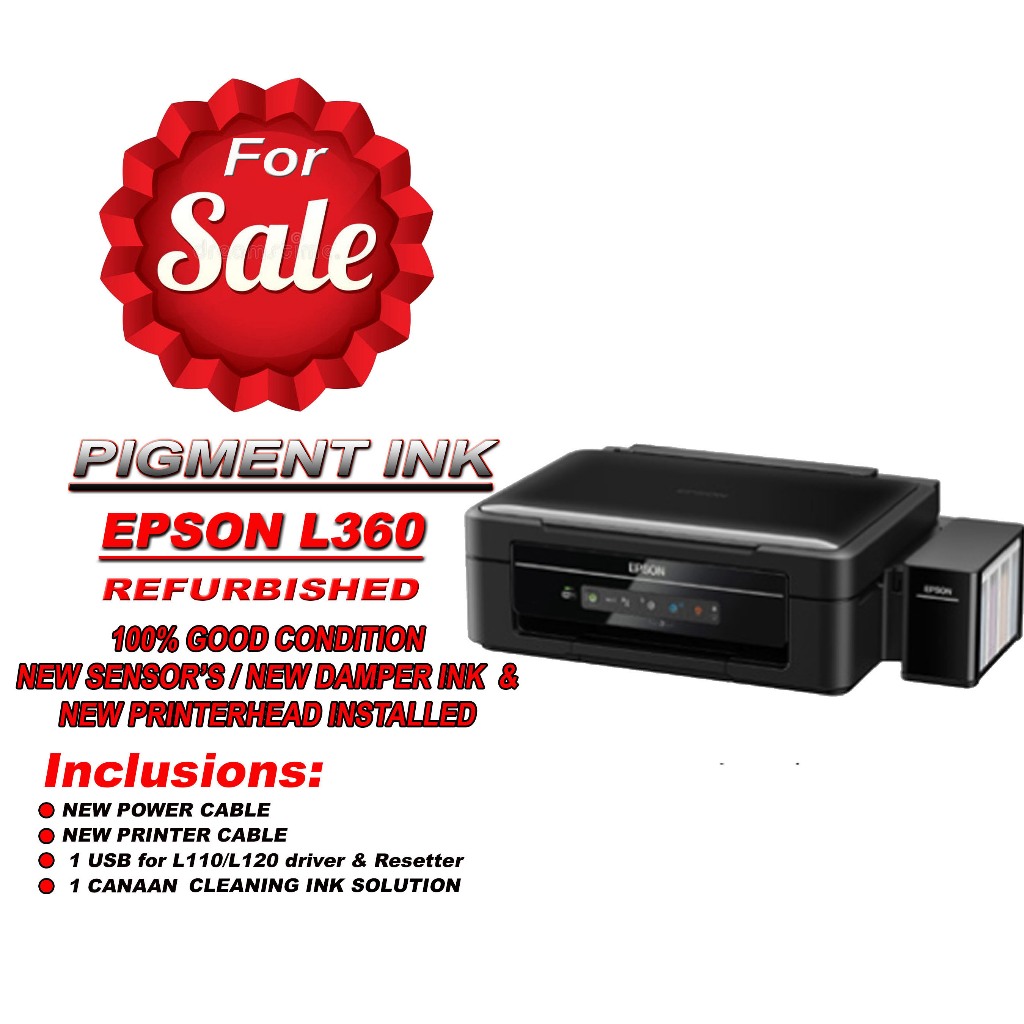 EPSON PRINTER L360 ( FOR PIGMENT INK ) | Shopee Malaysia