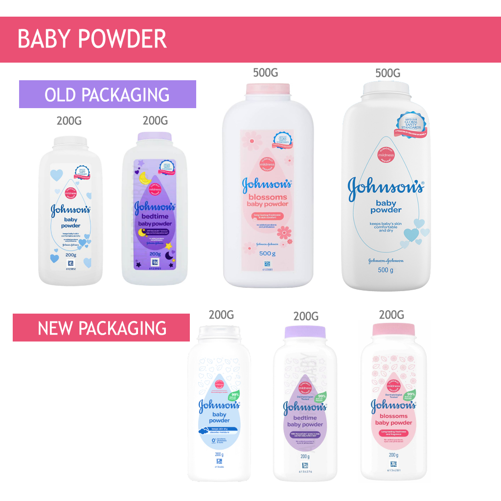 johnsons powder old or new packaging | Shopee Malaysia