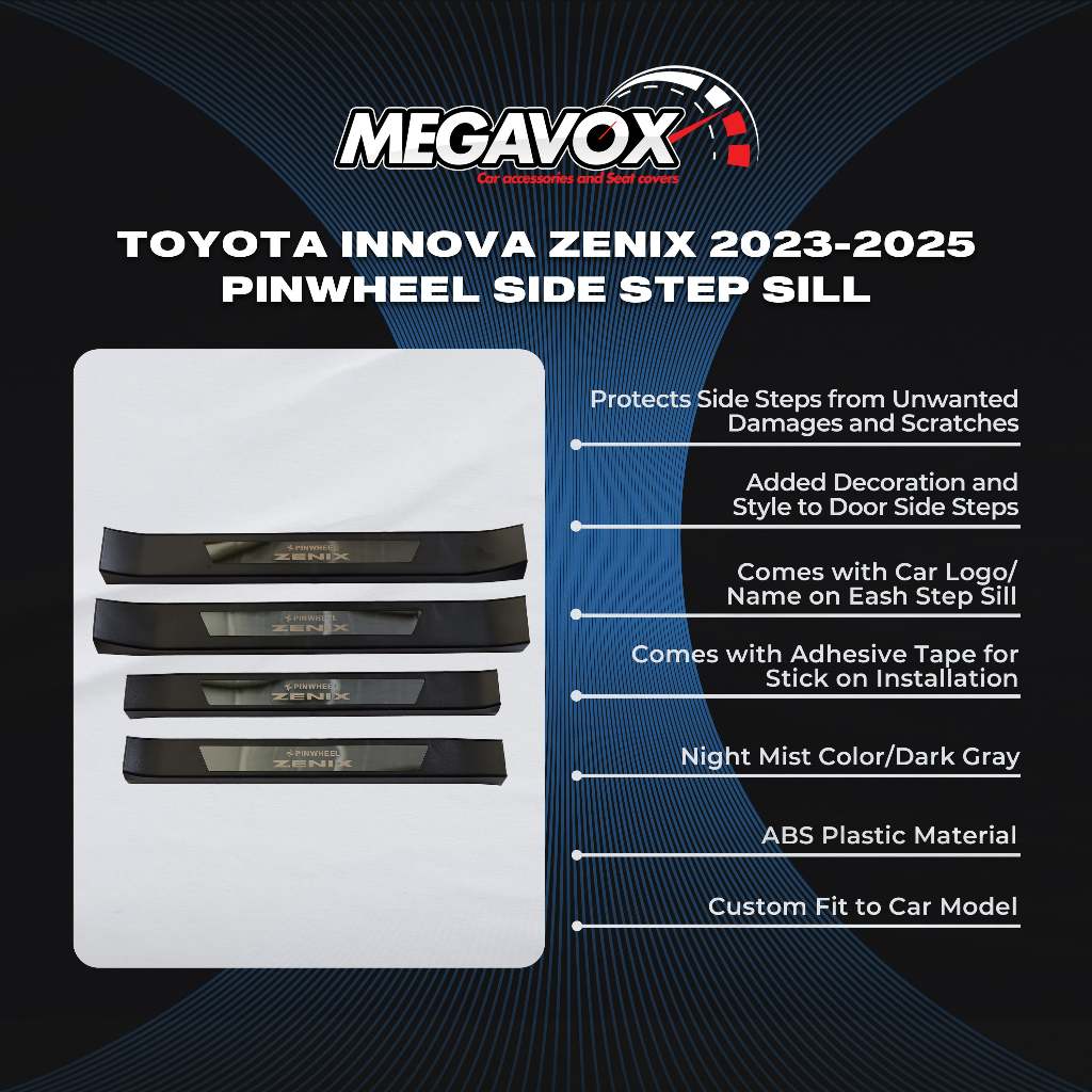 Toyota Innova Zenix 2023-2025 Pinwheel Side Step Sill | Shopee Malaysia