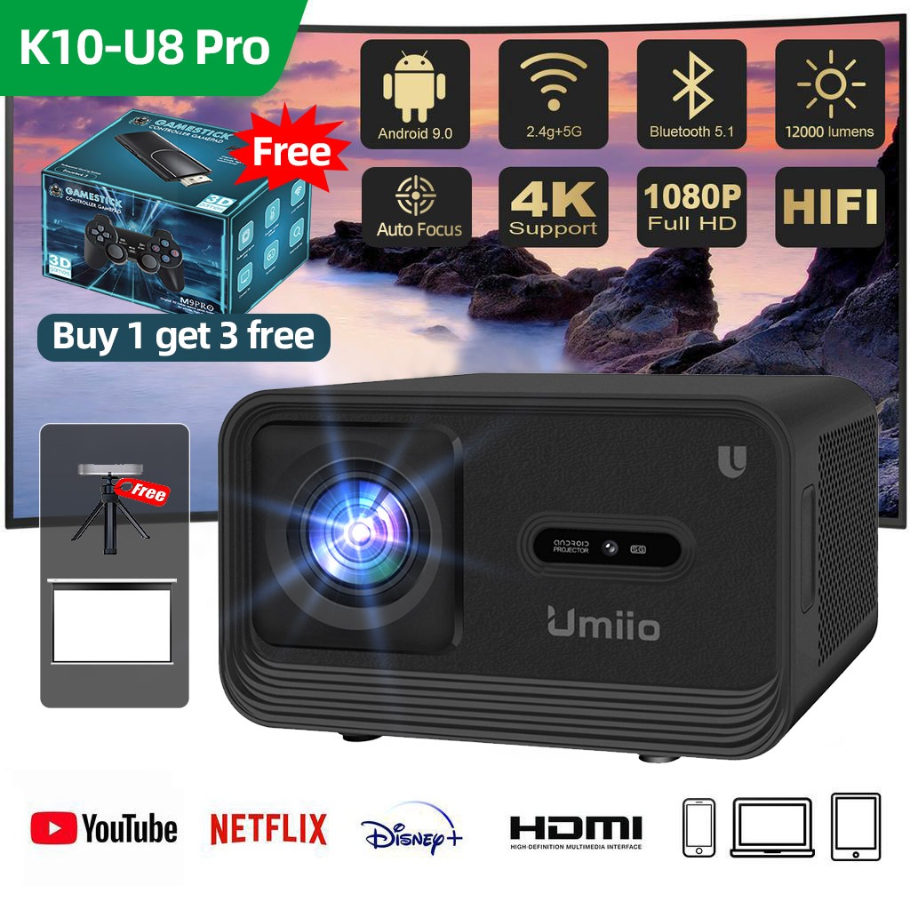 Smart Projector Wifi/5G projector high lumens connected to 4K HD ...