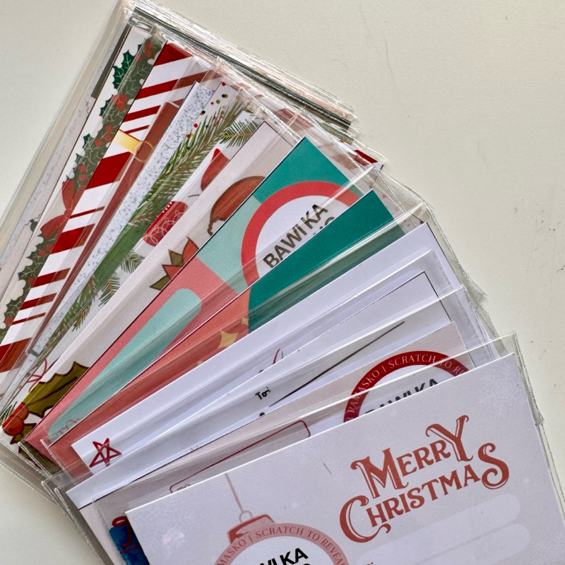 CHRISTMAS SCRATCH CARDS (10PCS/PACK) | Shopee Malaysia