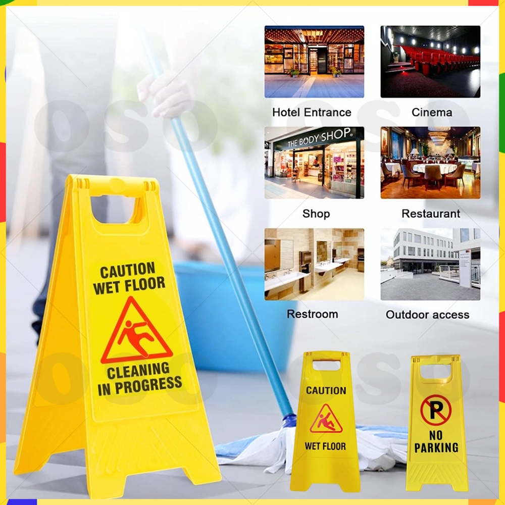 Heavy Duty PVC Caution Wet Floor Stand No Parking Stand Warning Board ...