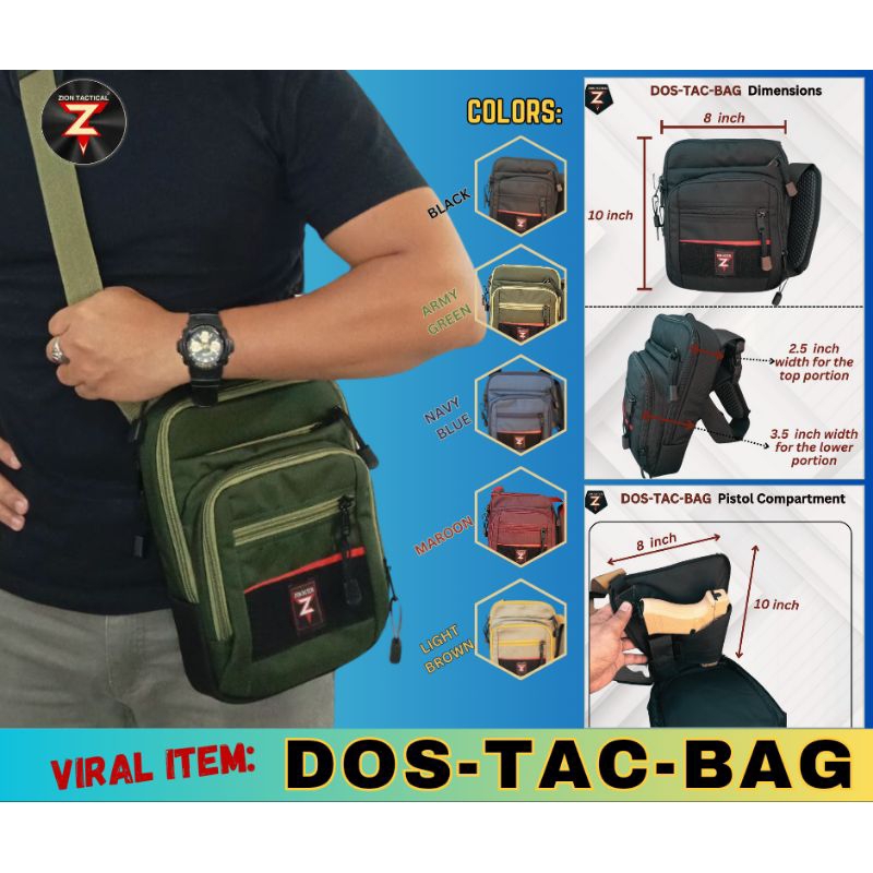 DOS TAC BAG | Unisex Design by Zion Tactical | Shopee Malaysia