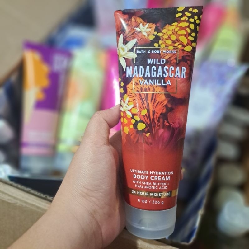 Bath & Body Works USA Wild Madagascar Vanilla Ultimate Hydration Body Cream Lotion | Shopee Malaysia