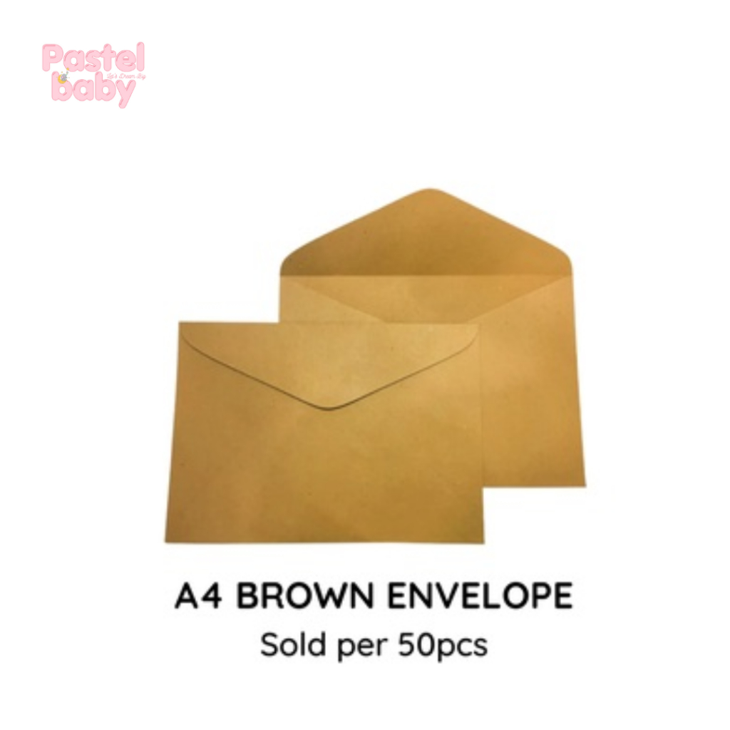 BROWN ENVELOPE A4 SIZE SOLD PER 50 PCS | A4 BROWN ENVELOPE SCHOOL AND ...