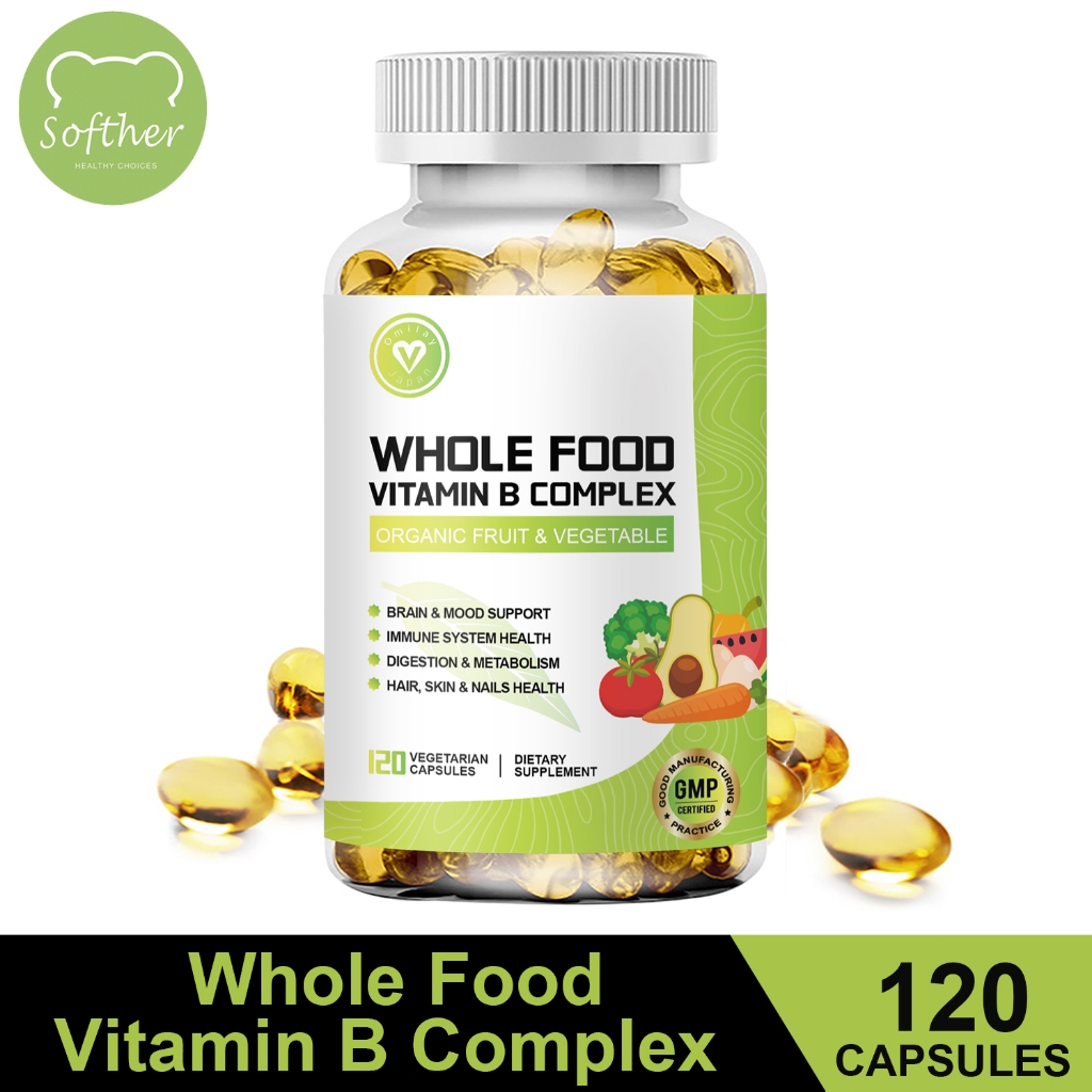 SOFTHER Vitamin B Complex Multivitamins Capsules Vitamins for Neural ...