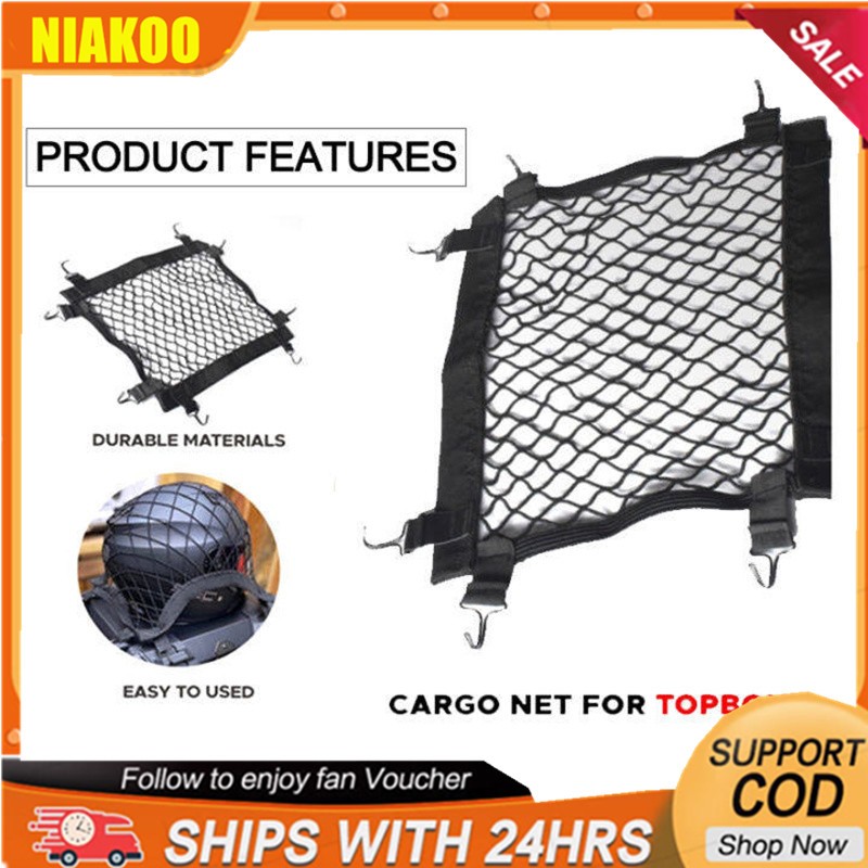 Motorcycle Cargo Net Luggage Rope General Bungee Loading Network ...