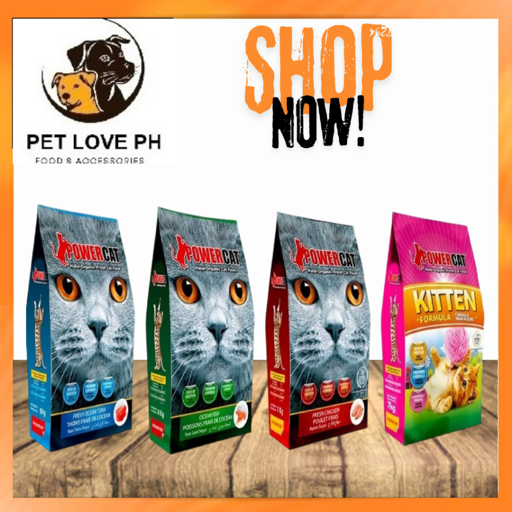 PowerCat Premium Quality Organic Cat Food 7kg & 8kg Halal No Added Salt ...