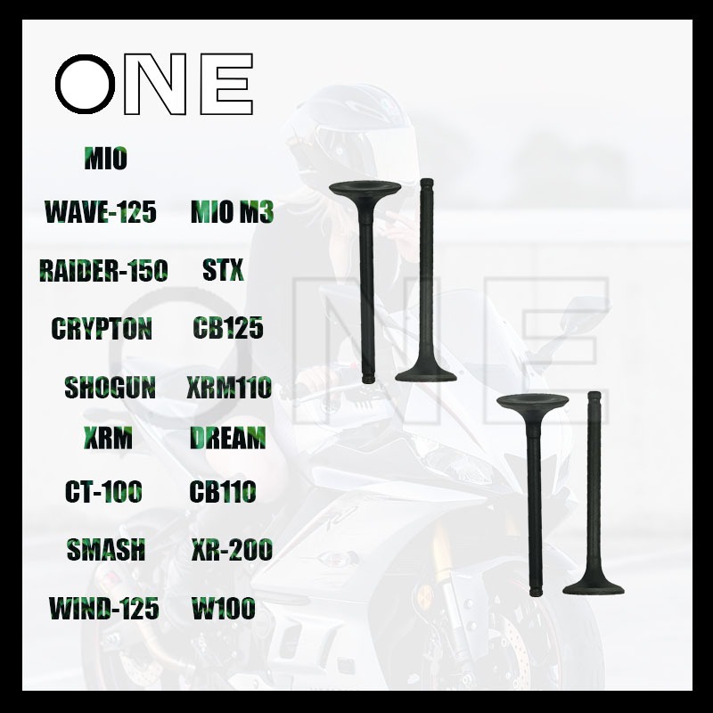 ENGINE VALVE FOR MOTORCYCLE XRM/WAVE110 MIO SMASH TMX-OLD STX125 ...