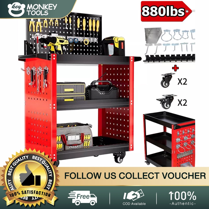 Heavy Duty 3 Leyer Tool Cart Trolley Mechanical Workshop Tool Trolley ...