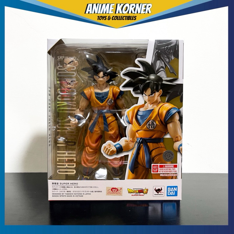 S.H. Figuarts SHF Son Goku Super Hero Tamashii Nations Dragon Ball Z ...