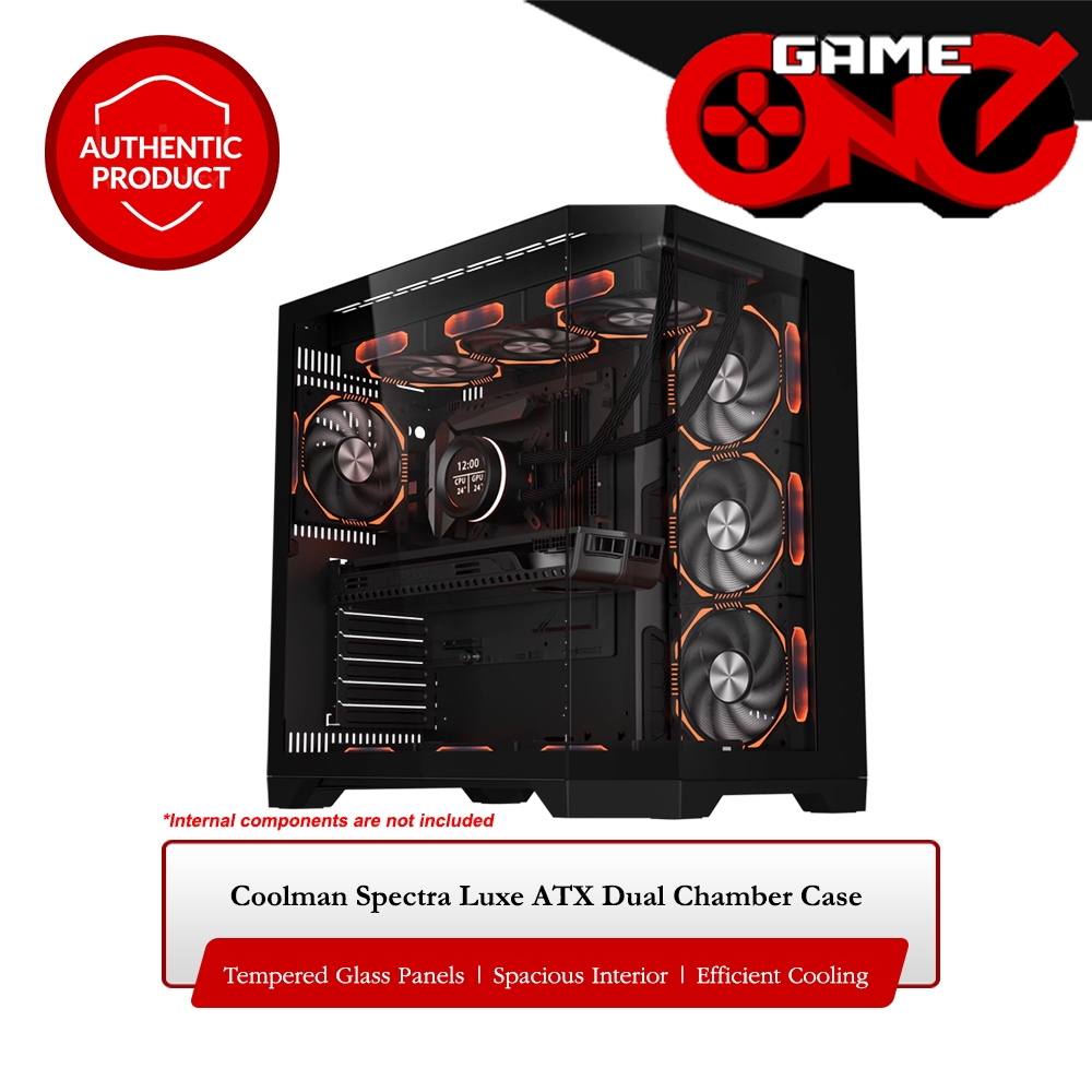 Coolman Spectra Luxe ATX Dual Chamber PC Case | Shopee Malaysia
