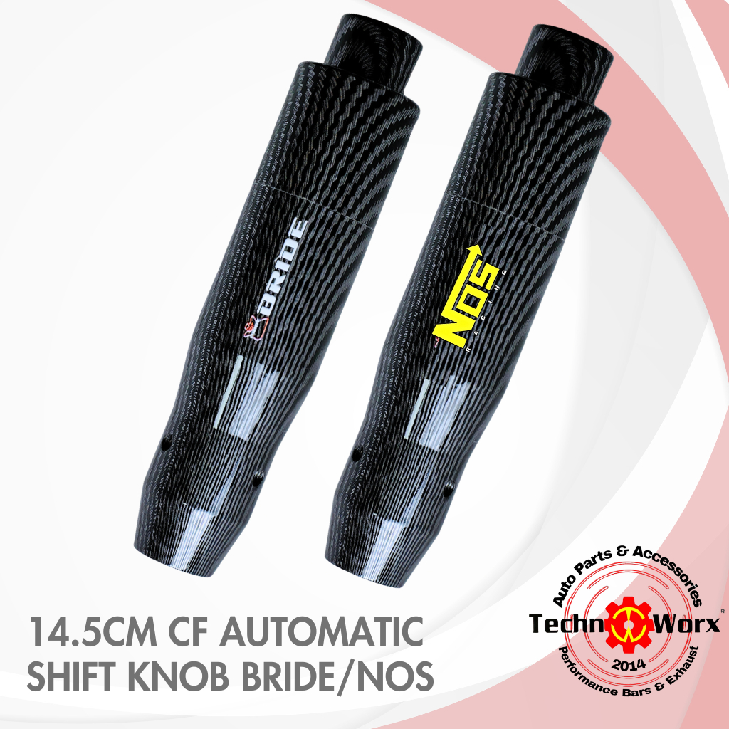 JDM BRIDE NOS Automatic Shift Knob Carbon Fiber Titanium design ...