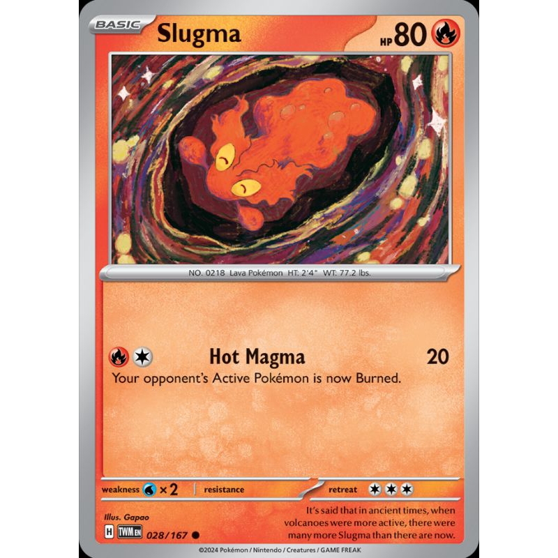 Pokemon Card, Slugma 038/167, Common. (ENGLISH TYPE) | Shopee Malaysia