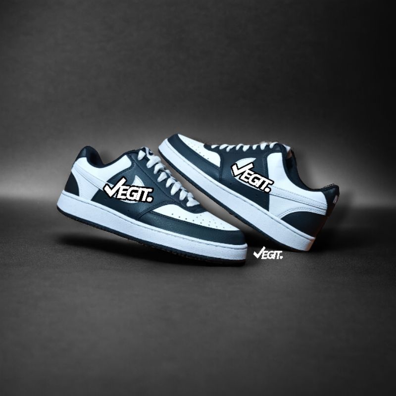 Court Vision Low 'Panda' Black White Black | Shopee Malaysia